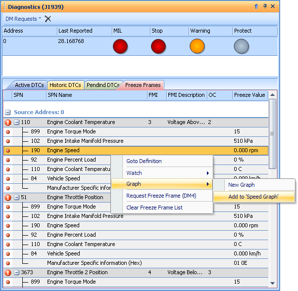 J1939 Diagnostics Block CANCapture